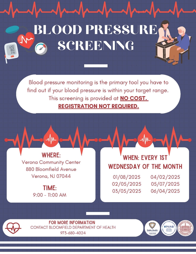 Township of Verona NJ - Blood Pressure Screening